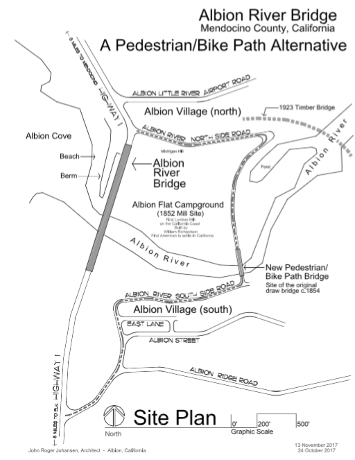 A solution for providing pedestrian and bike access across the Albion ...